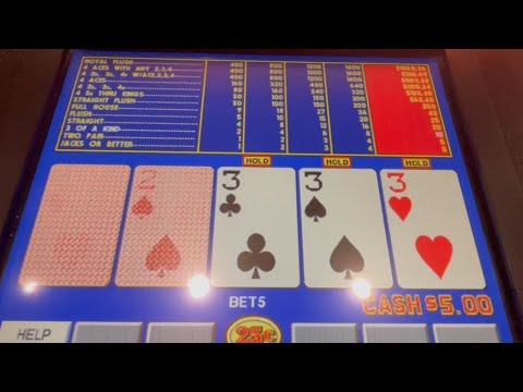 Video Poker: Triple Double Bonus Poker Progressive Play Session - YouTube