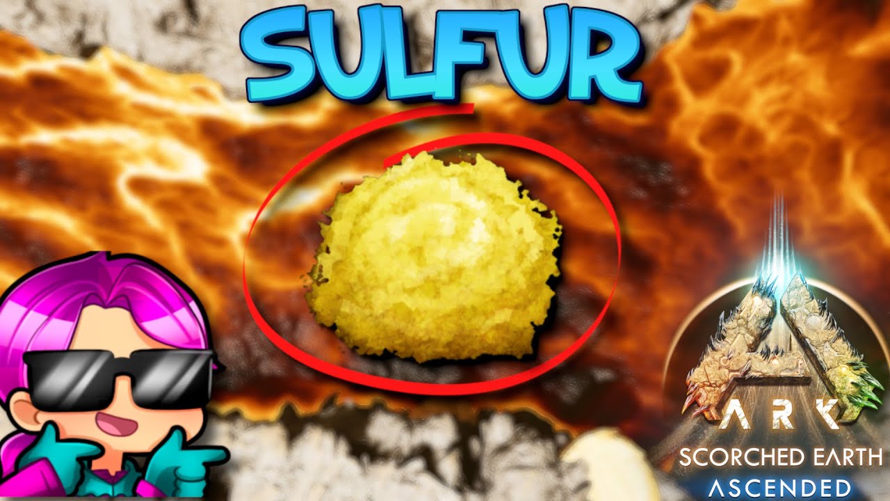 WHERE TO FIND SULFUR - SCORCHED EARTH - Ark Survival Ascended - YouTube