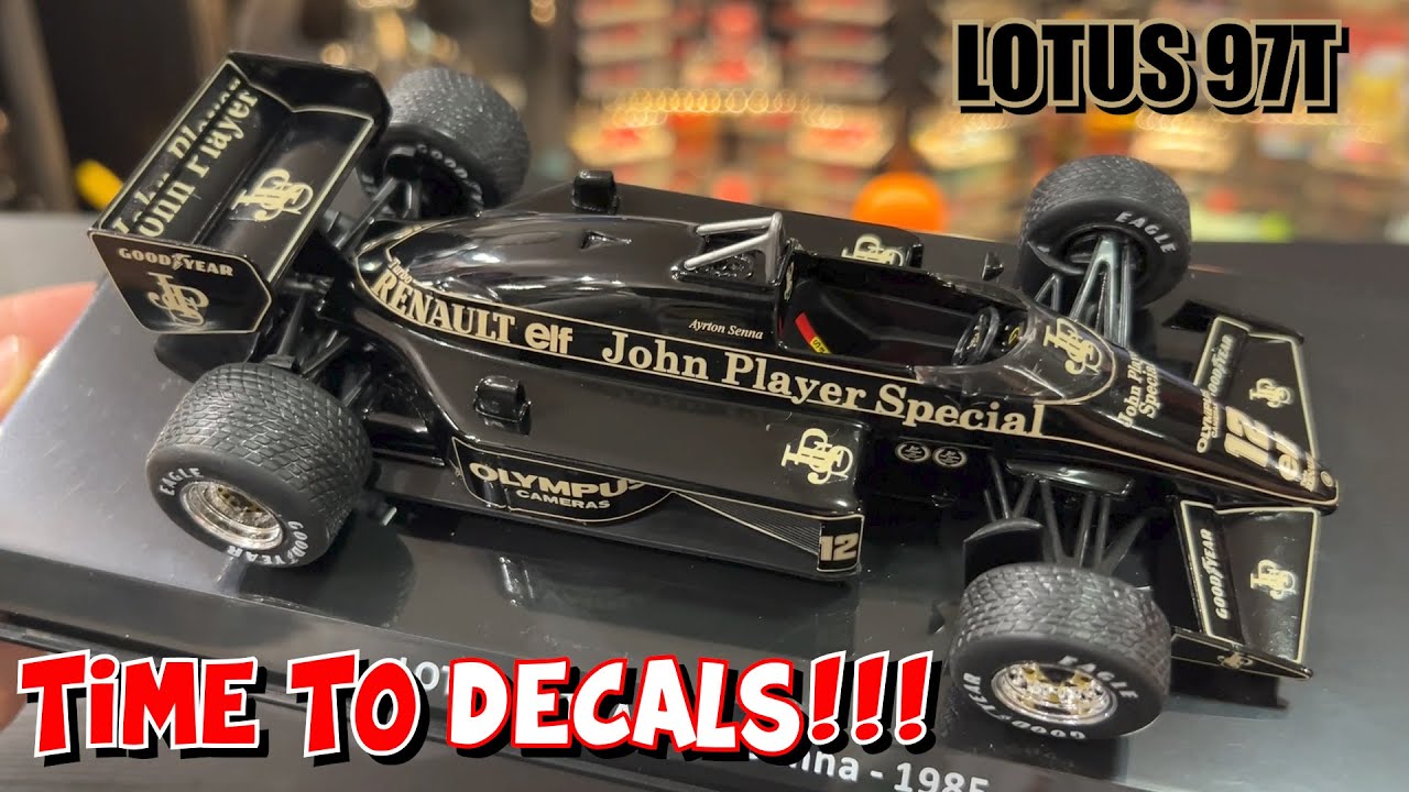LOTUS 97T - AYRTON SENNA 1985! APPLICHIAMO le DECALS! - YouTube