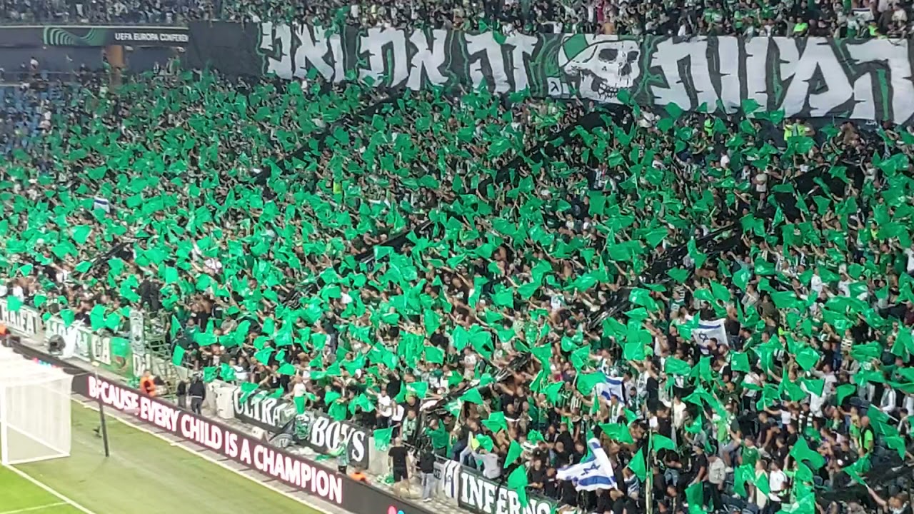 Macabbi Haifa vs union Berlin fans ultras - YouTube