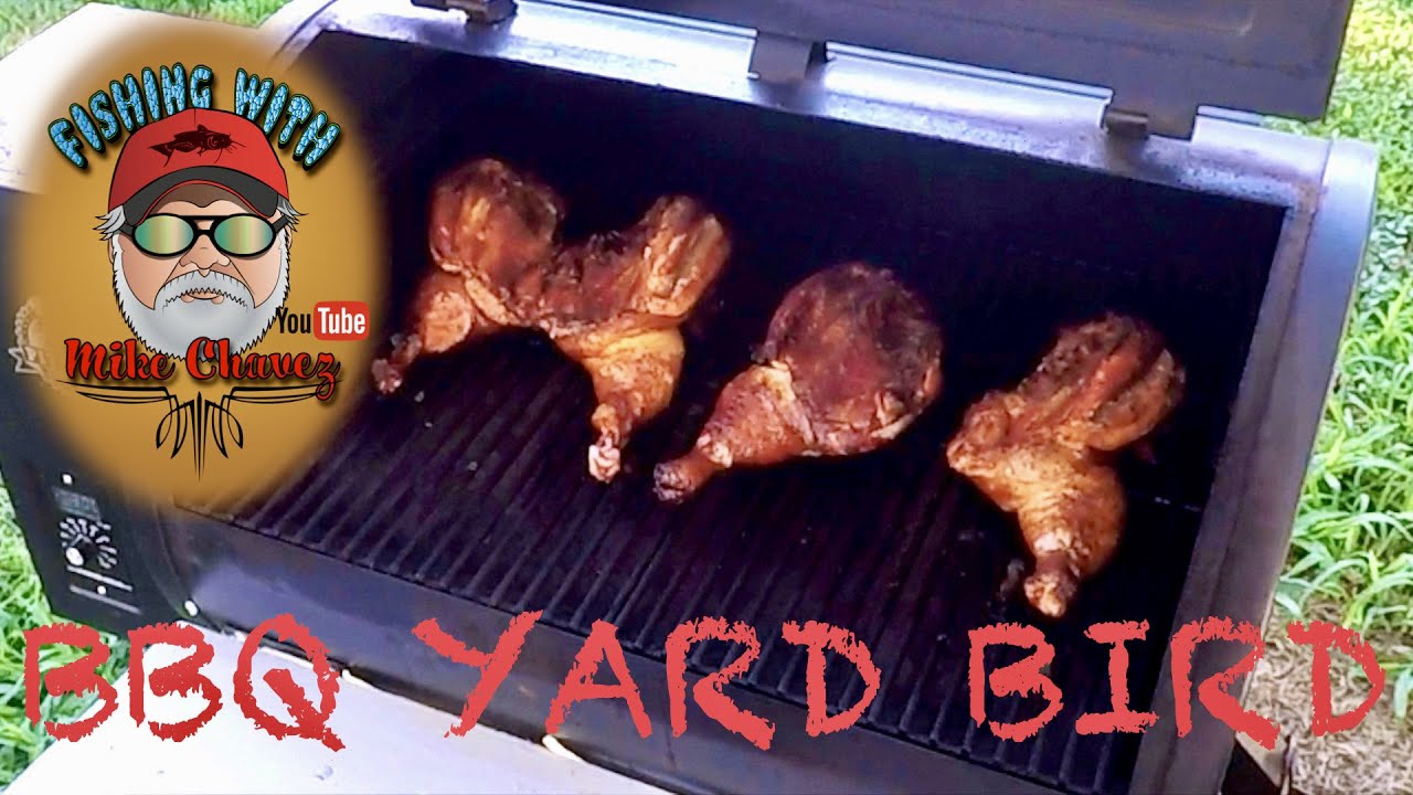 BBQ Yard Bird..(BBQ Chicken Halves) On The Pit Barrel/Pit Boss - YouTube