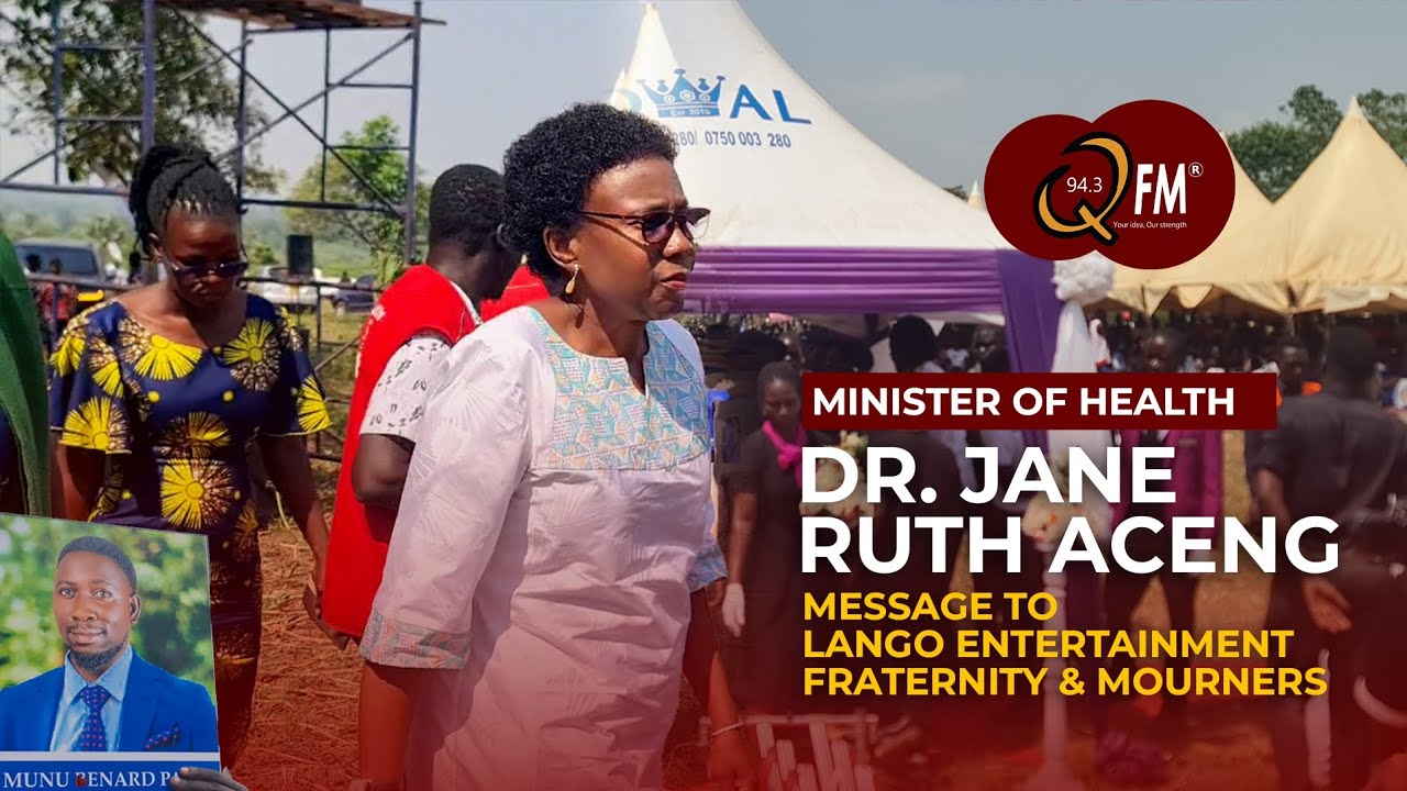 Minister of health Dr Jane Ruth Aceng join Mourners to send off Singer ...