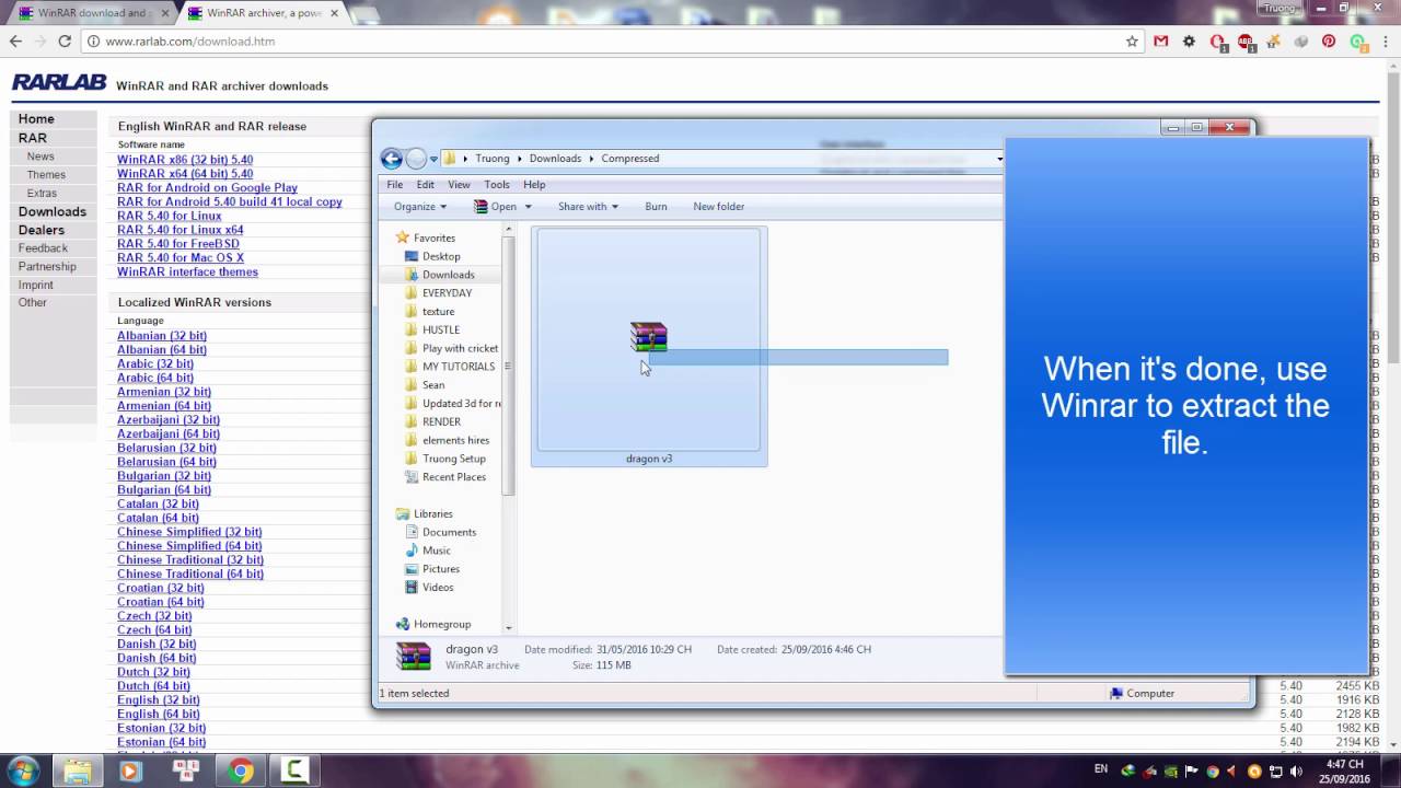 Maya: Unrecognized file type (.RAR) - YouTube
