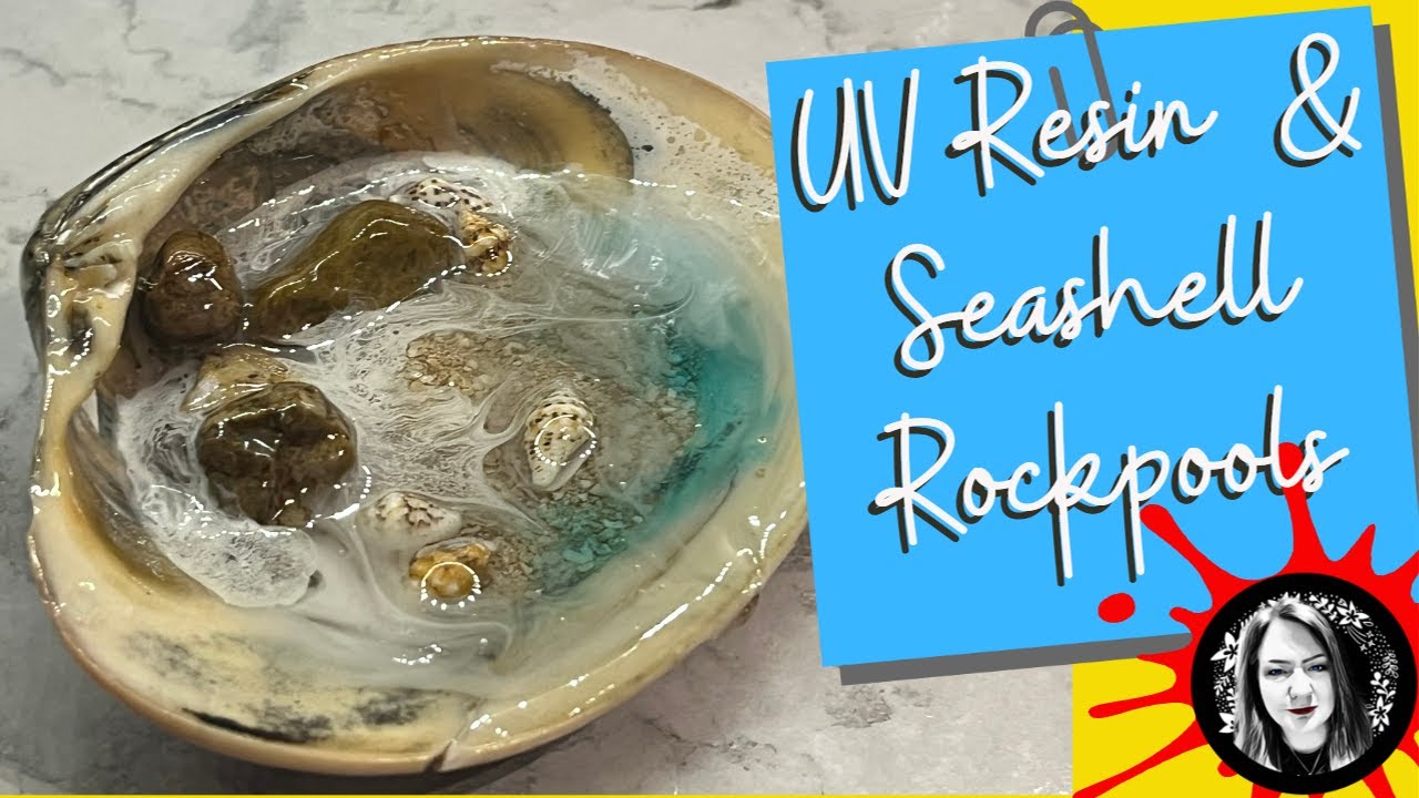 #56 ADORABLE UV Resin Rockpools with REAL SEASHELLS - Quick easy ...
