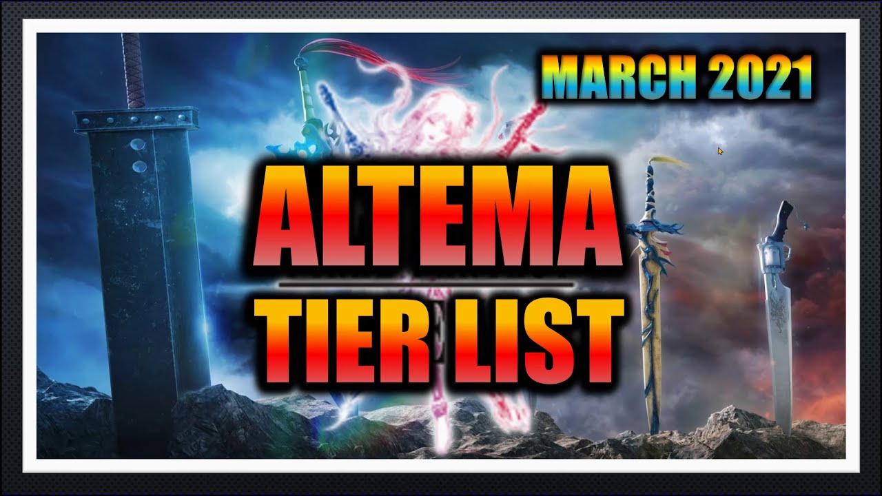 March 2021 Tier list from Altema JP! [FFBE] x [Final Fantasy Brave ...