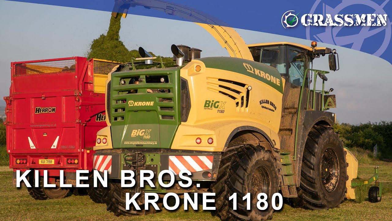 KILLEN BROS CONTRACTING SECOND CUT WITH THEIR MIGHTY KRONE 1180! - YouTube