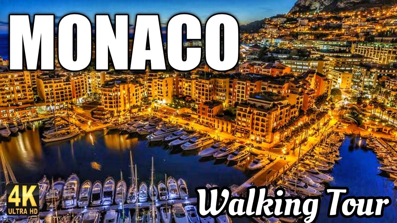 MONACO 4K - City of Millionaires - Night Walking Tour 4K Ultra HD ...
