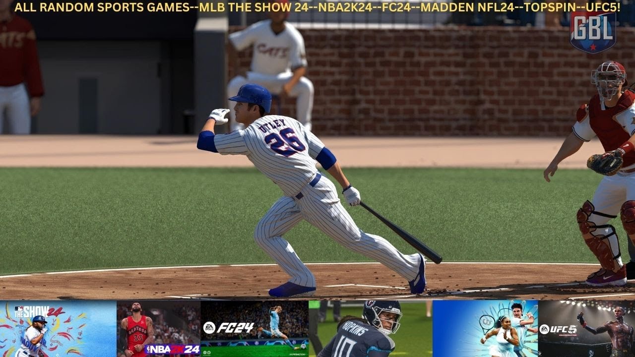 ALL RANDOM SPORTS GAMES--MLB THE SHOW 24---NBA2K24--FC24--TOPSPIN ...