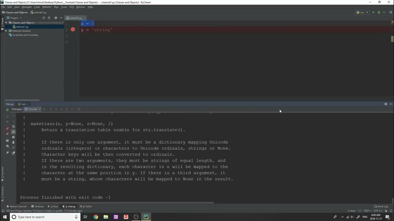 Python Oop Tutorial Object Orientated Programming Intro Youtube