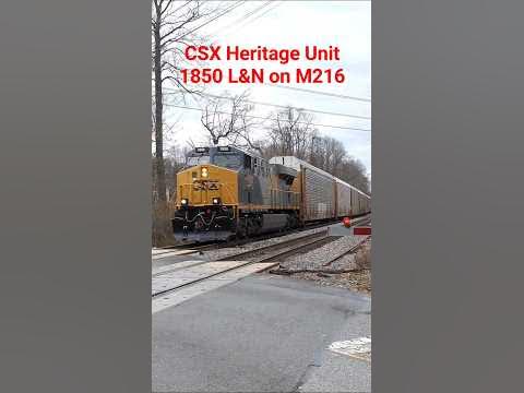 CSX Heritage Unit 1850 L&N on M216 - YouTube