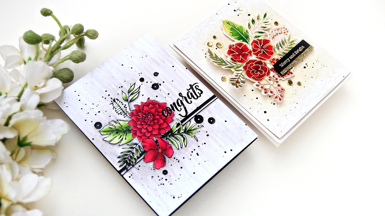Cards Using Fancy Blooms Stamp Set - YouTube