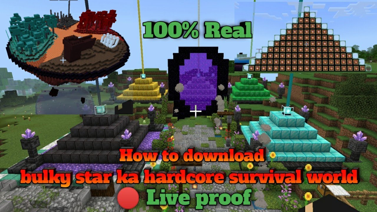 how to download bulky star world in minecraft pe - YouTube