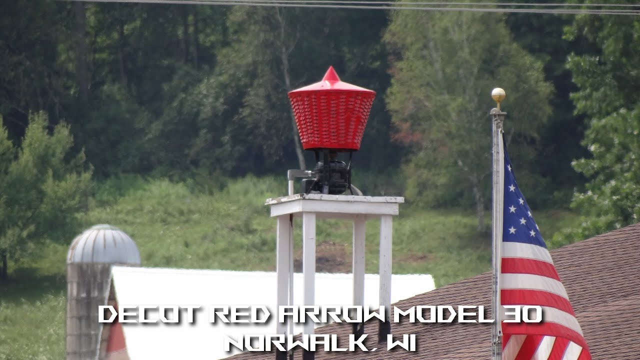 Decot Red Arrow Model 30 Noon Blast - Alert - Norwalk, WI - YouTube