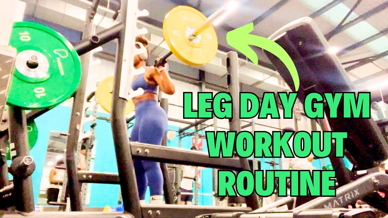 Gym Vlog | Leg Day Gym Workout Routine - Vlogmas - YouTube