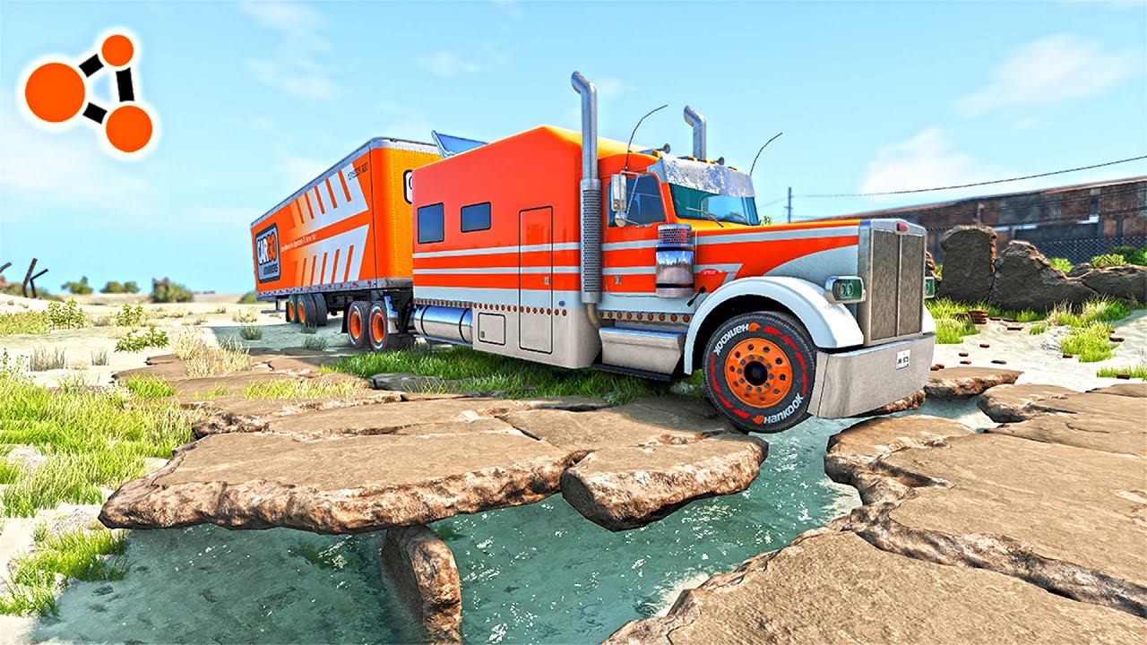 Big Rig vs Rocks BeamNG.drive | Beamng Crashes TV - YouTube