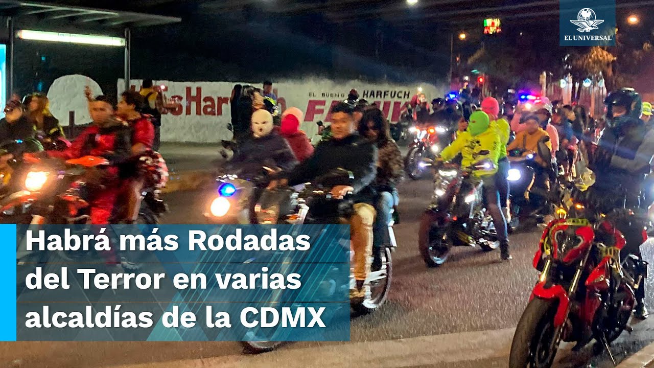 Así se vivió la Rodada del Terror en la CDMX - YouTube