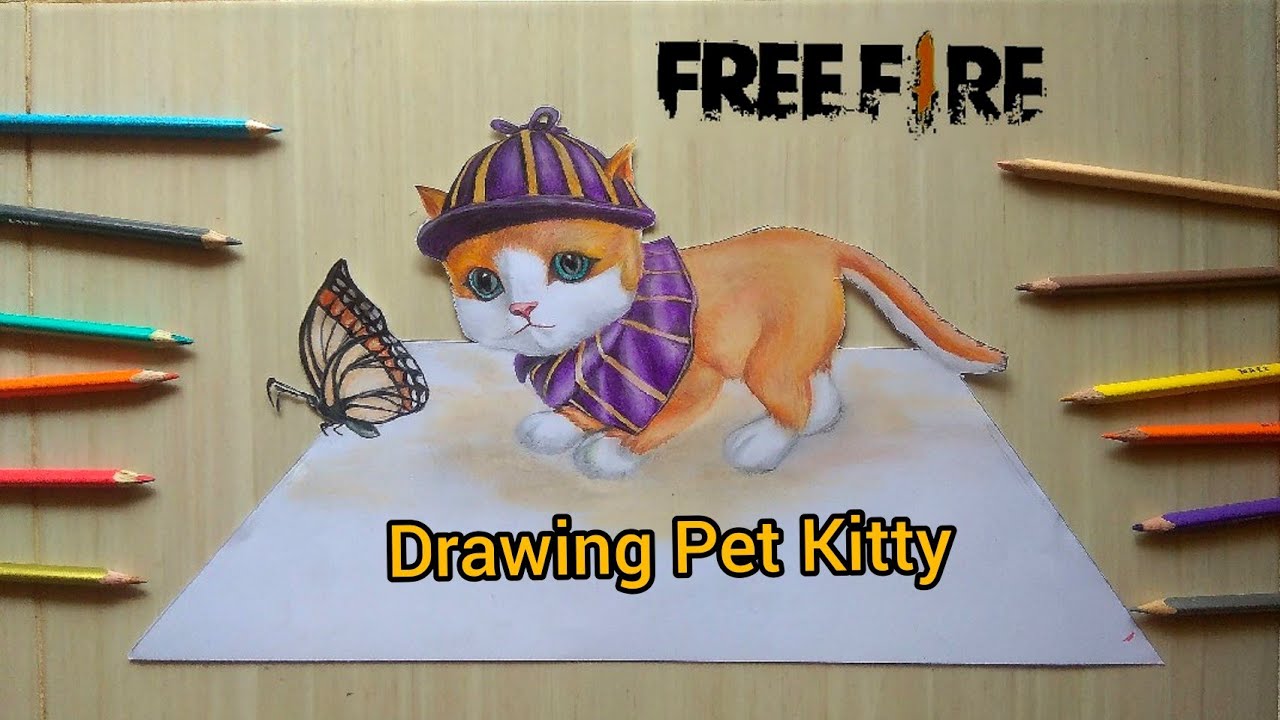 Menggambar Pet KITTY FF | Gambar Free Fire - YouTube