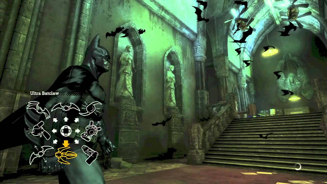 Batman: Arkham Asylum - Crack the E Nigma (Arkham Mansion Part 2) - YouTube