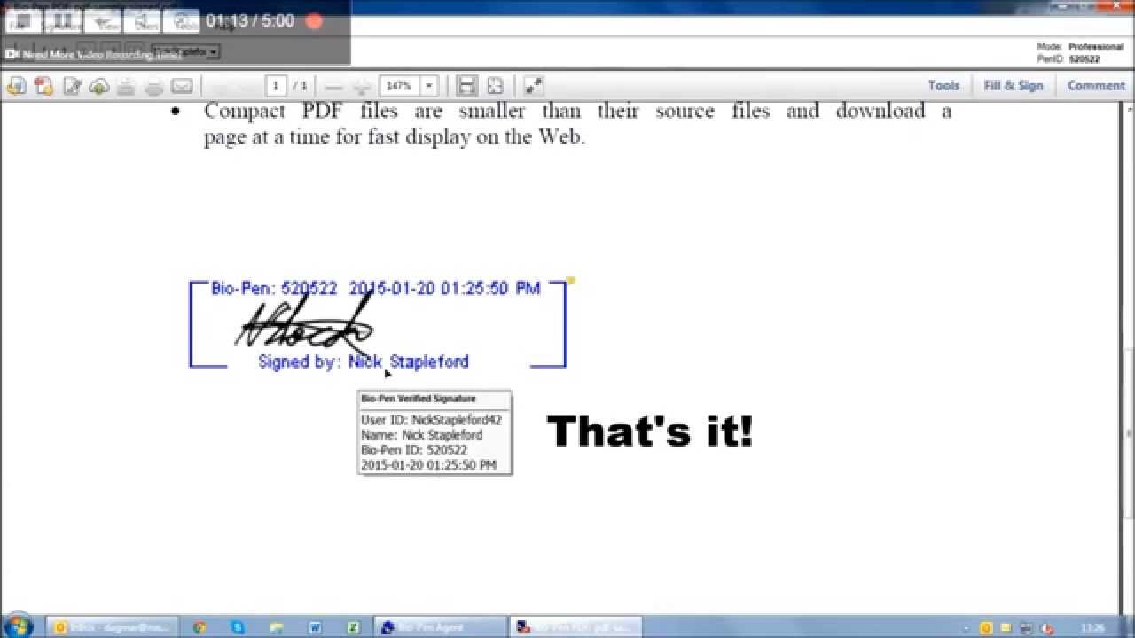 #3 The PDF Pen: Sign a PDF - YouTube