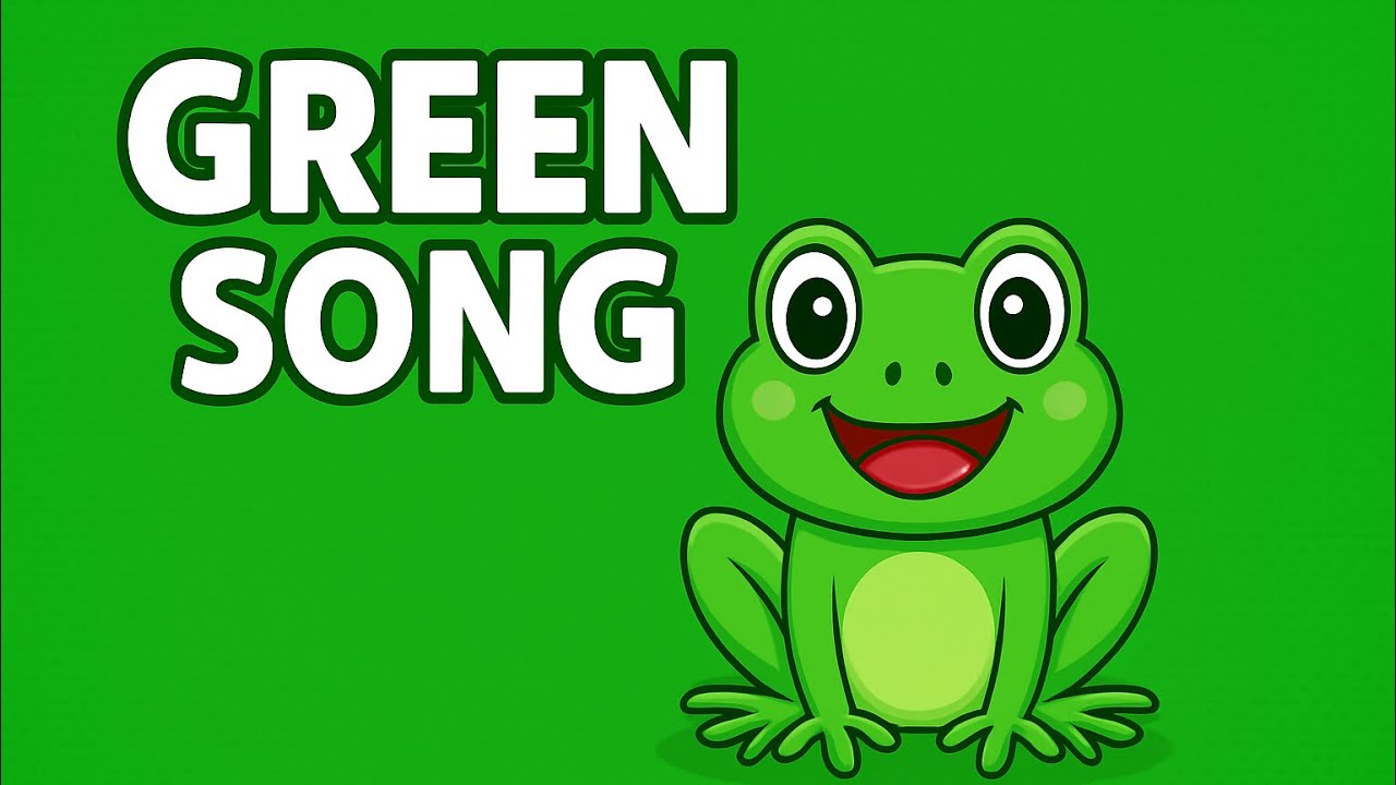 Learn Colors GREEN SONG 🐸 | MiniJoy TV - YouTube