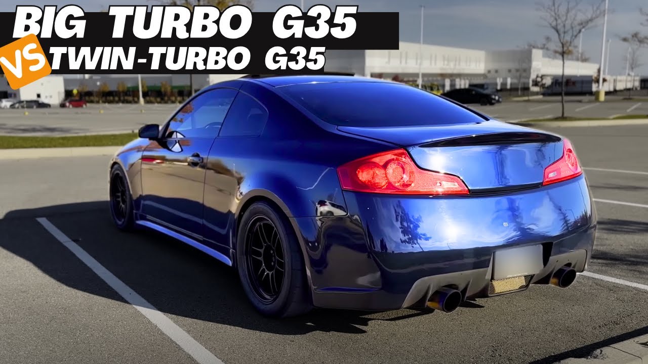 700WHP BIG TURBO G35 vs TT G35 [INSANE RUNS Must SEE!!!] - YouTube