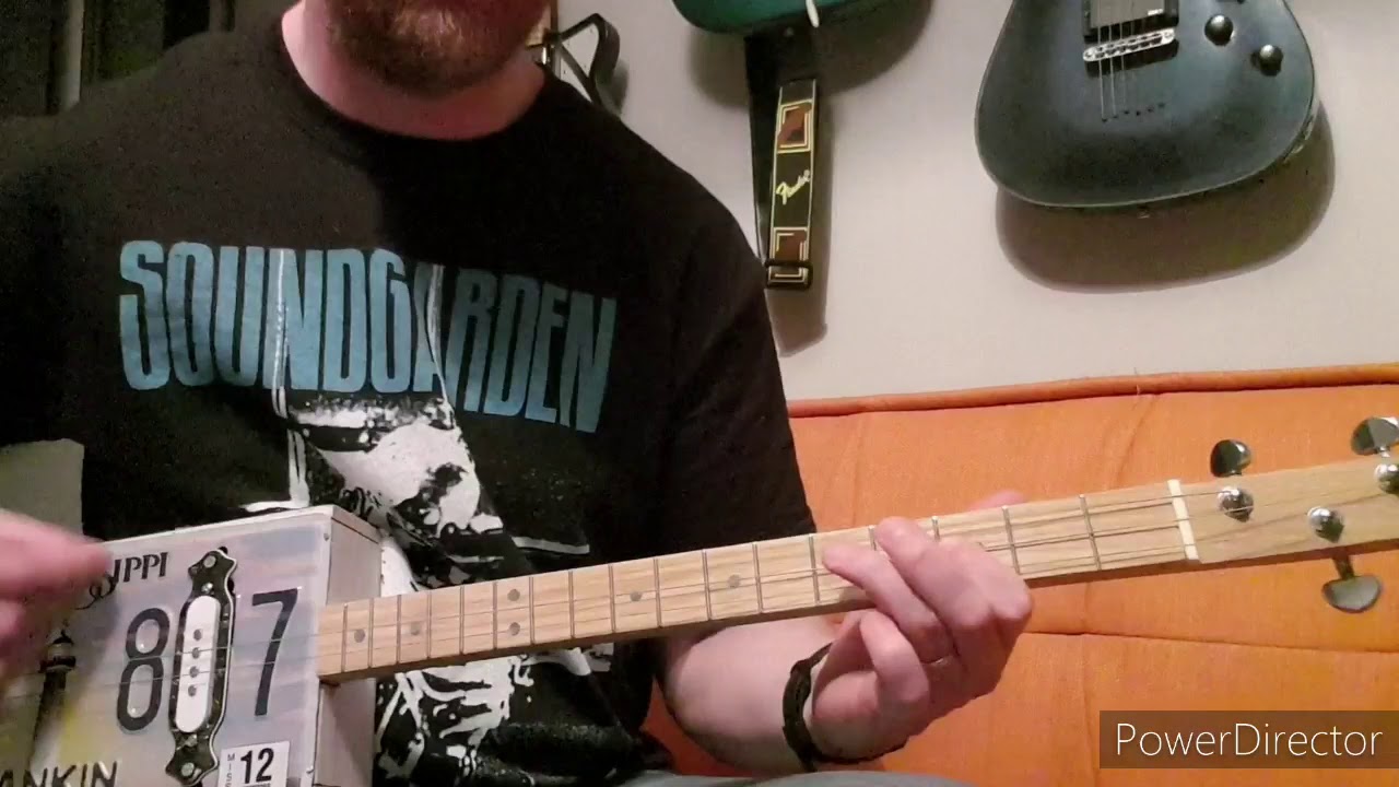 How to play Going Down by Freddie King on Cigar Box Guitar - YouTube