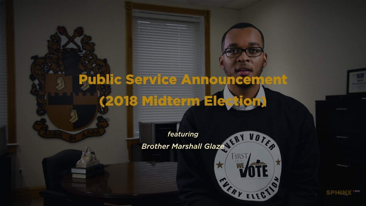 Public Service Announcement (2018 Midterm Election) - YouTube