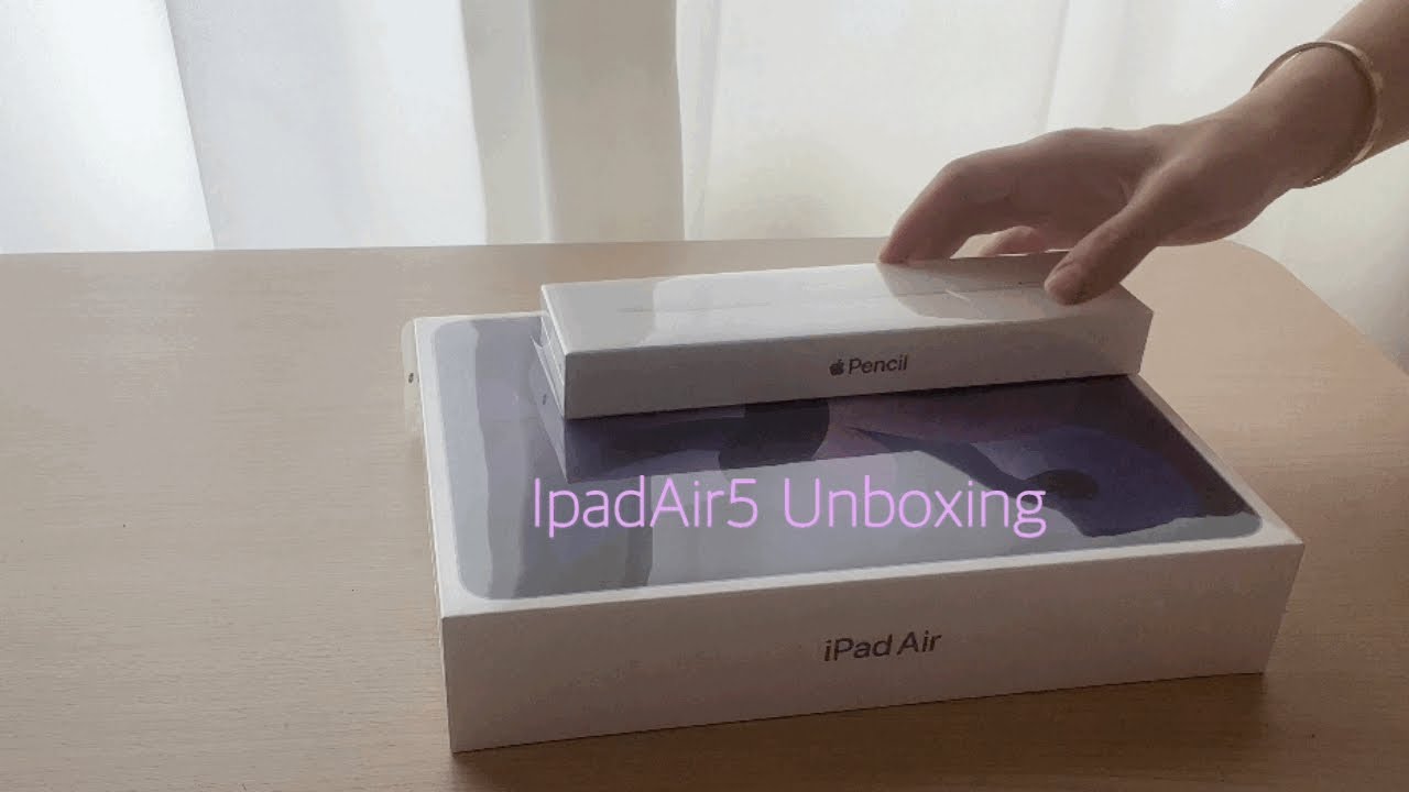 부산댁콩심_아이패드에어5/아이팬슬2세대/블루투스키보드 언박싱하는 일상/ipadair5/ipencil/unboxing Vlog ...