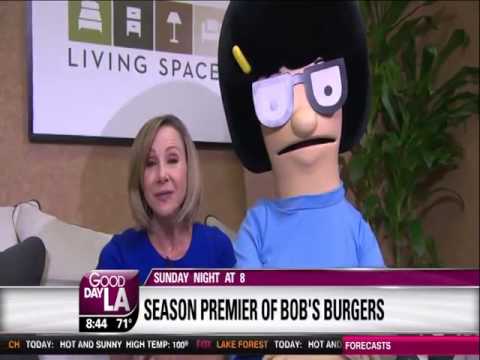 Tina Belcher from Bob's Burgers on Good Day LA - YouTube