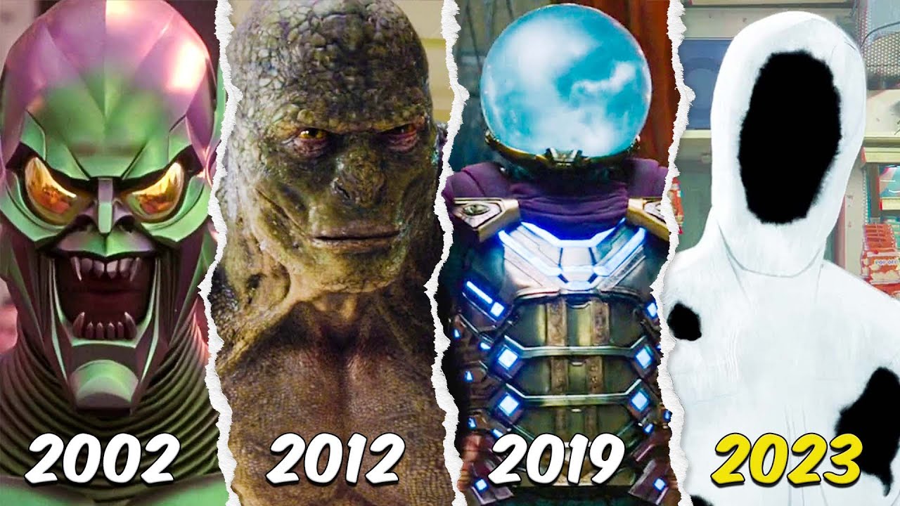 Evolution of Spider-man Villains in Movies & Animation (1997 - 2023 ...