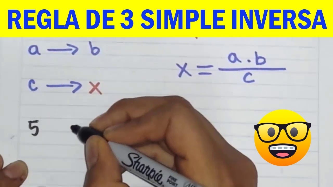 Como resolver REGLA DE TRES simple inversa 🤔 - YouTube