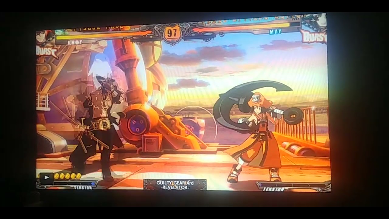 Guilty Gear Xrd Revelator Johnny Slash Combo on May Ryona - YouTube