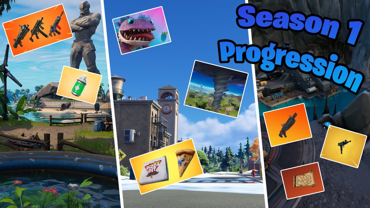 Progression of Chapter 3 Season 1 | How Did Fortnite Season 1 Progress ...
