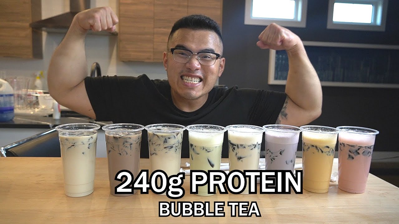 Home Brew HIGH PROTEIN (30g Protein) Low Calorie- Low Fat BUBBLE TEA ...