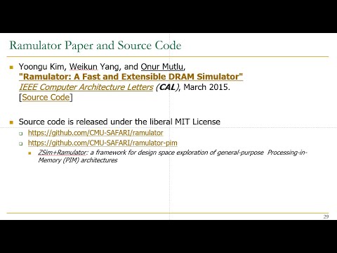 Ramulator Course: Meeting 1: Logistics & Intro to Ramulator (Fall 2021 ...