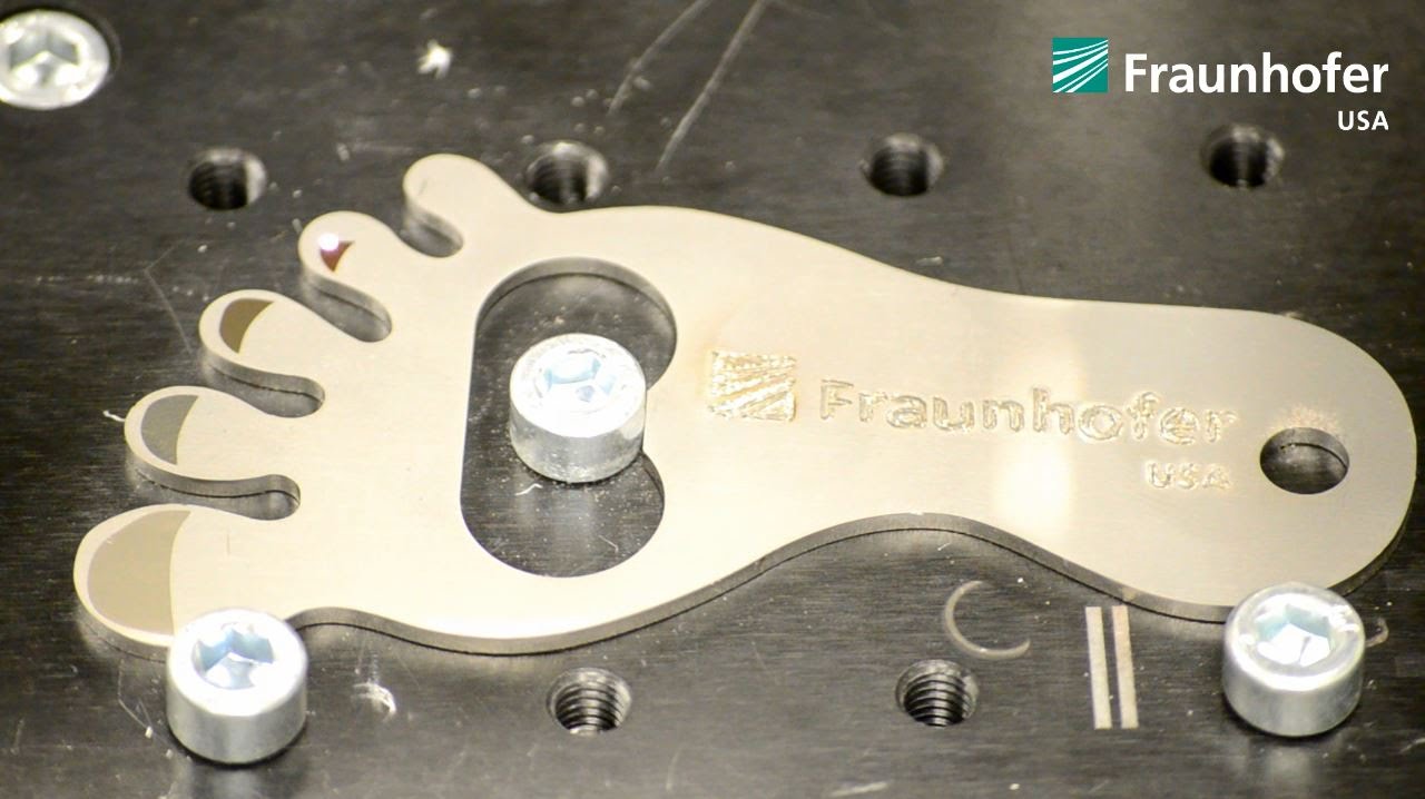 Laser Color Marking of Stainless Steel Sample - YouTube