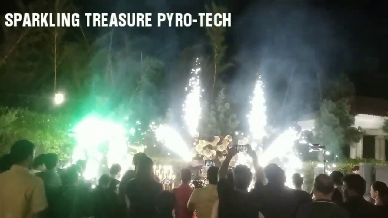 COLD PYRO WEDDING ENTRY WEDDING FIREWORKS - YouTube