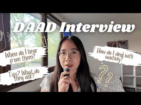 🎓 DAAD Helmut Schmidt Scholarship Interview + Full Timeline (How I Got In)