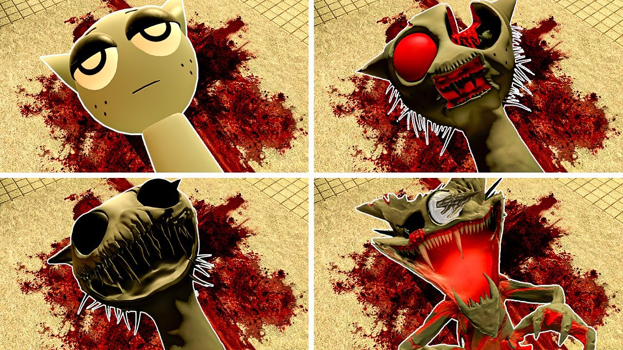 NEW EVOLUTION OF ALL PHASES OF HORROR GRAY SPRUNKI Torture In Garry's ...