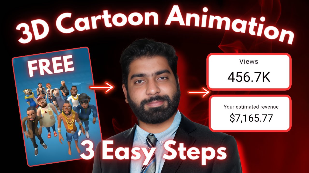 Create FREE 3D Cartoon Animation | 3 Simple Steps | Phone Pr Cartoon ...