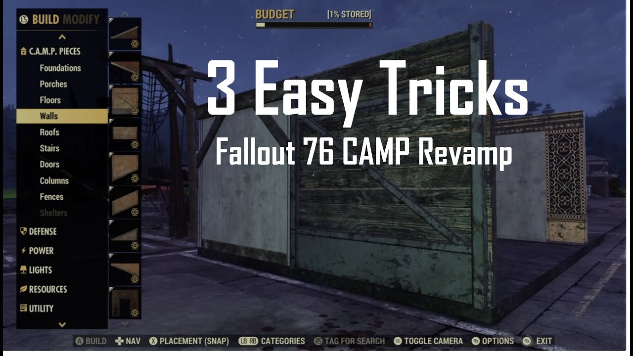 Level Up Your Camp - Fallout 76 New Build System Tips - YouTube