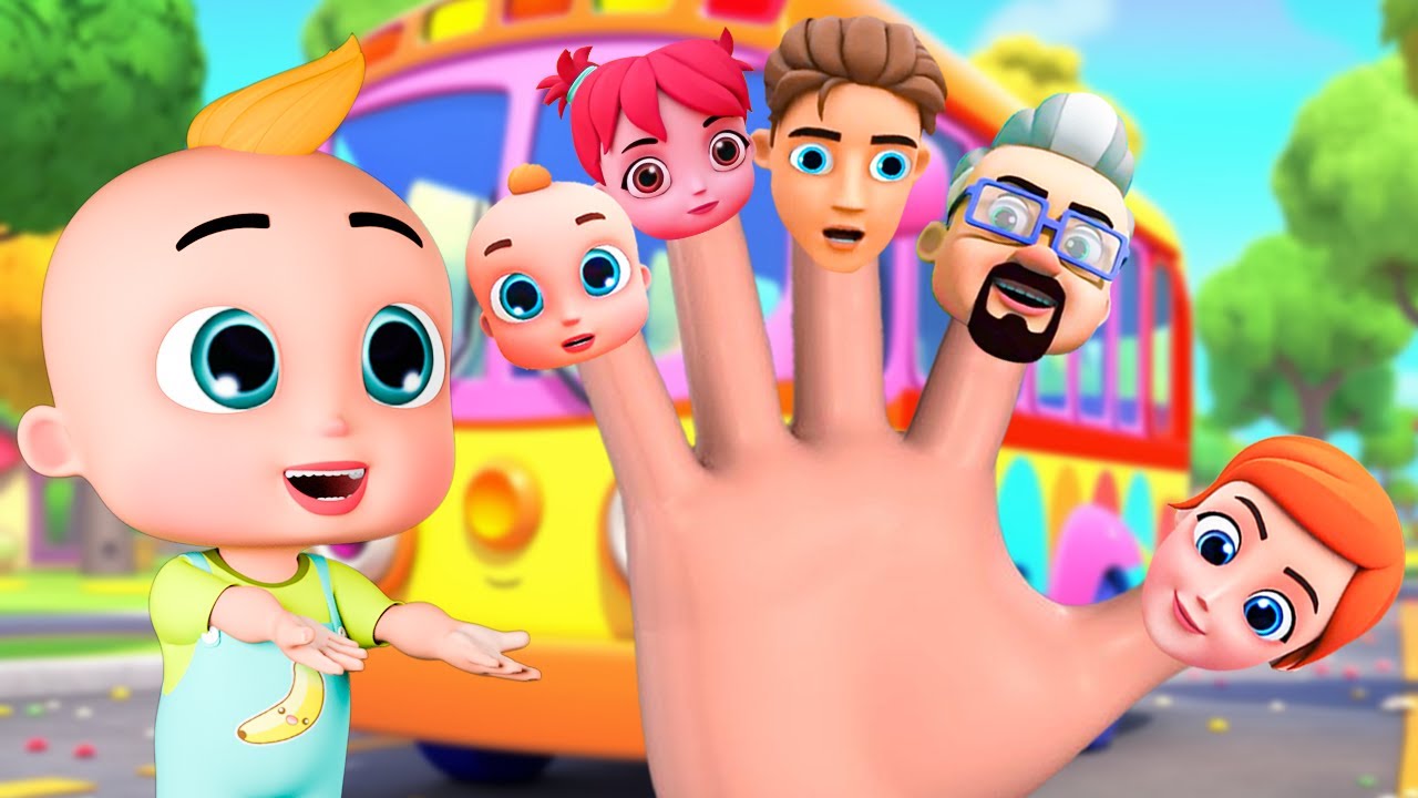 Wheels On The Bus & Finger Family Compilation - Kids Song and Nursery ...