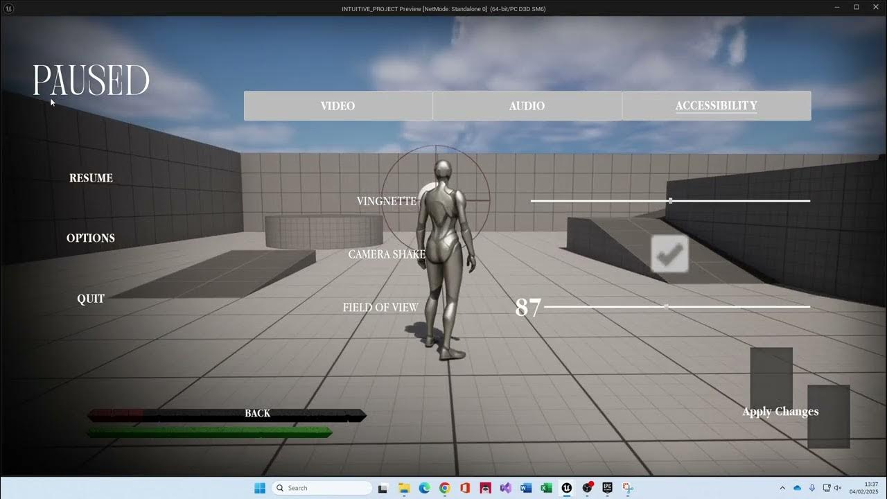 GAME_DEV_PROJECT - FIELD OF VIEW ACCESSIBILITY - YouTube