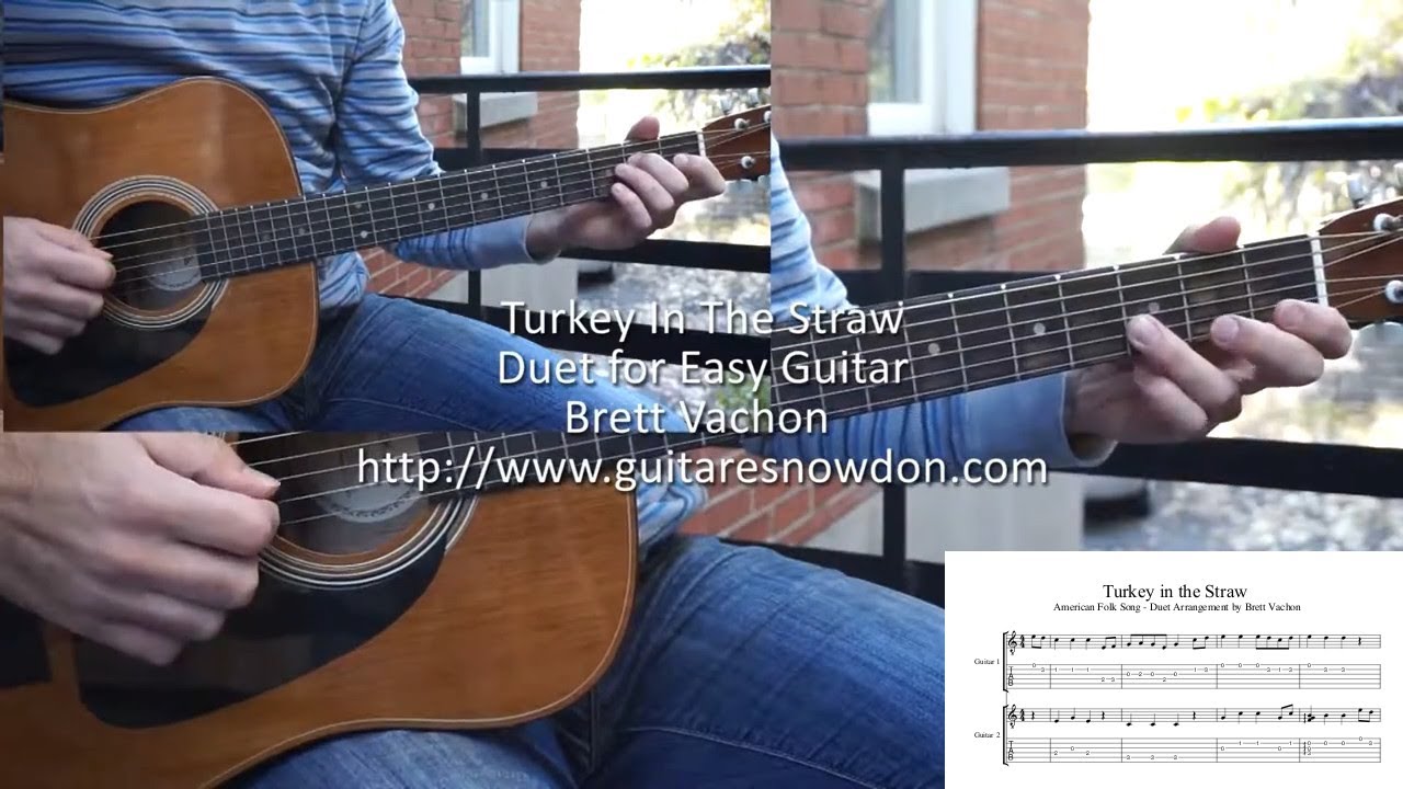 Turkey In The Straw | Easy Guitar Duet | Free Tabs - YouTube