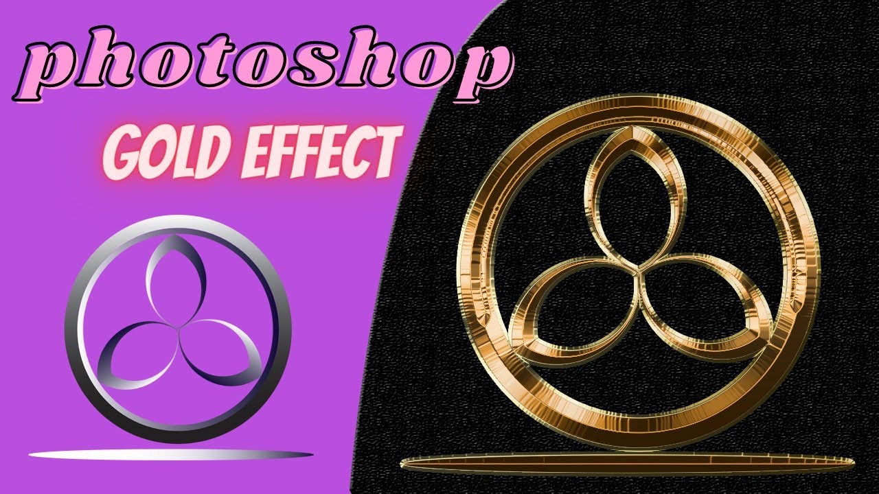 logo design photoshop tutorial for beginners 3d effect photoshop - YouTube