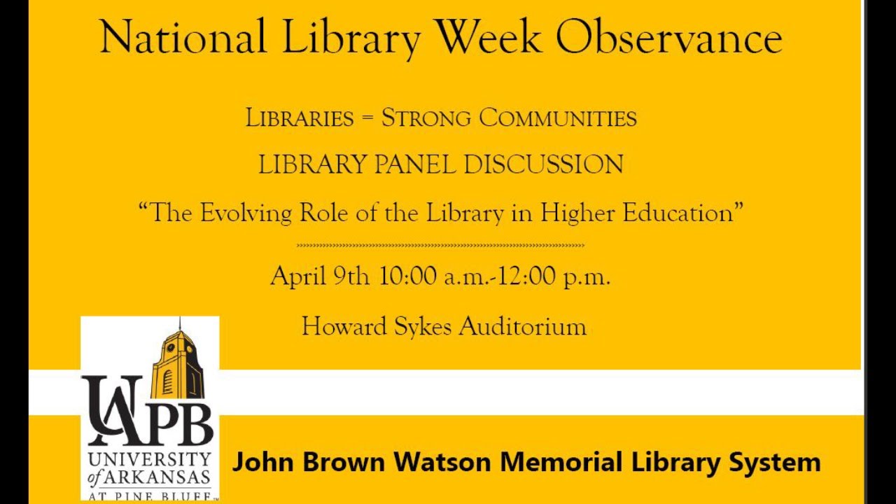 National Library Week Observance - YouTube