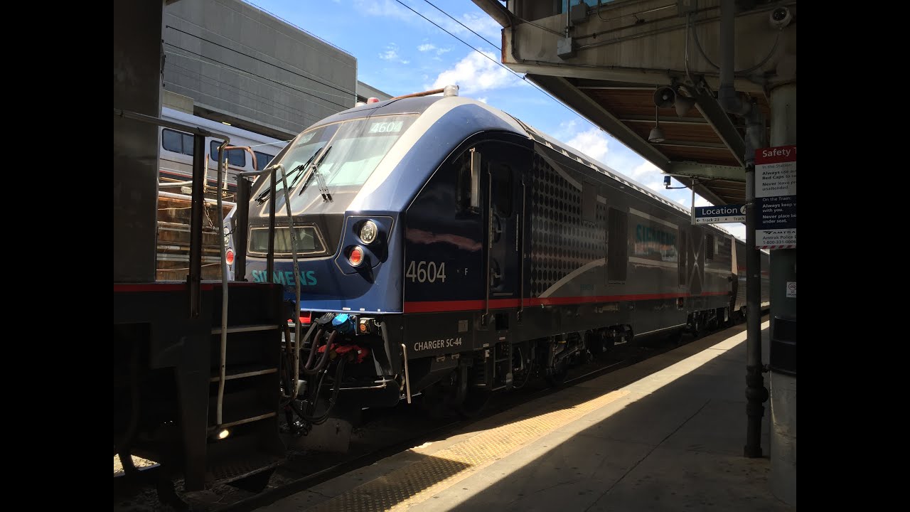Amtrak HD 60fps EXCLUSIVE: Walkdown of Siemens Charger SC-44 4604 ...