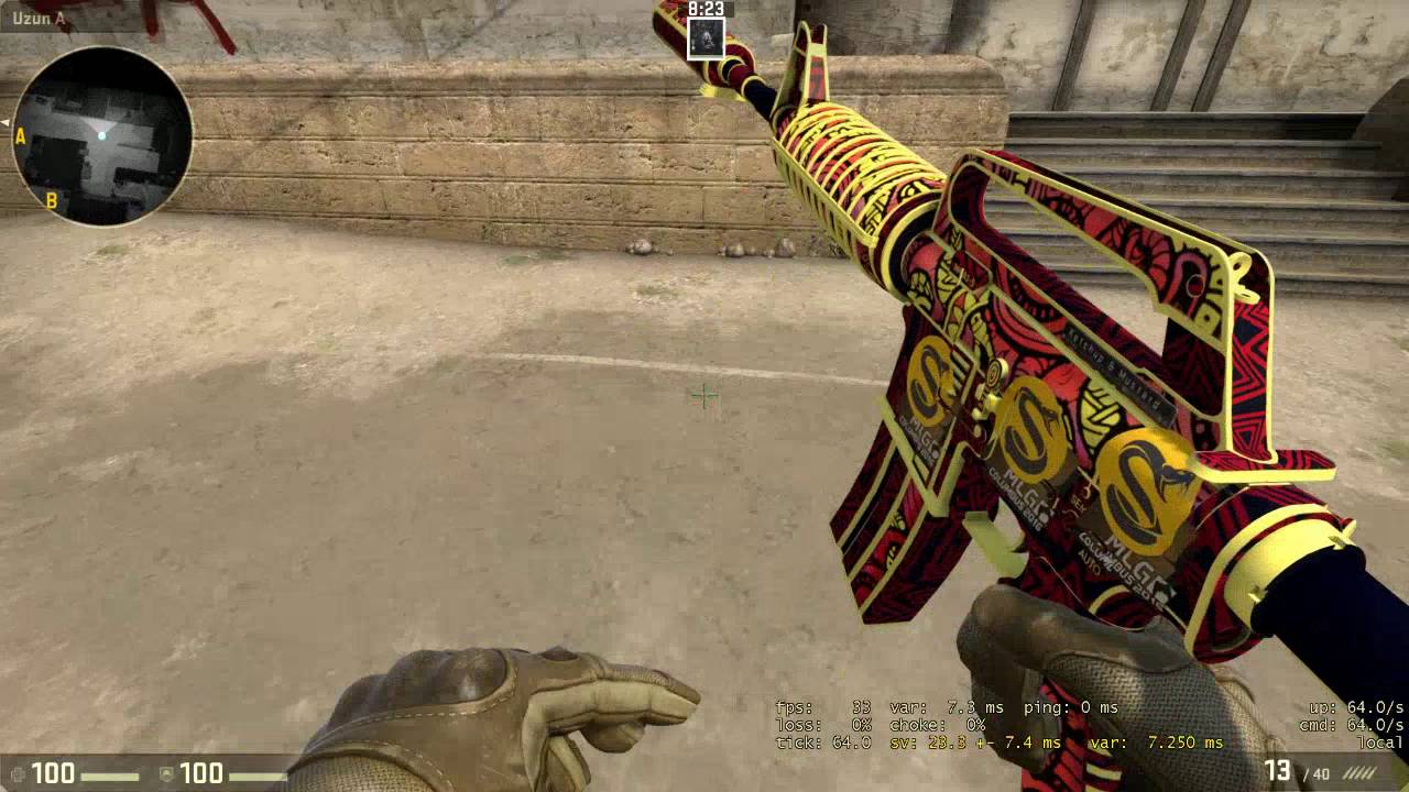 Cs Go M4A1 Chantico's Fire FN - YouTube