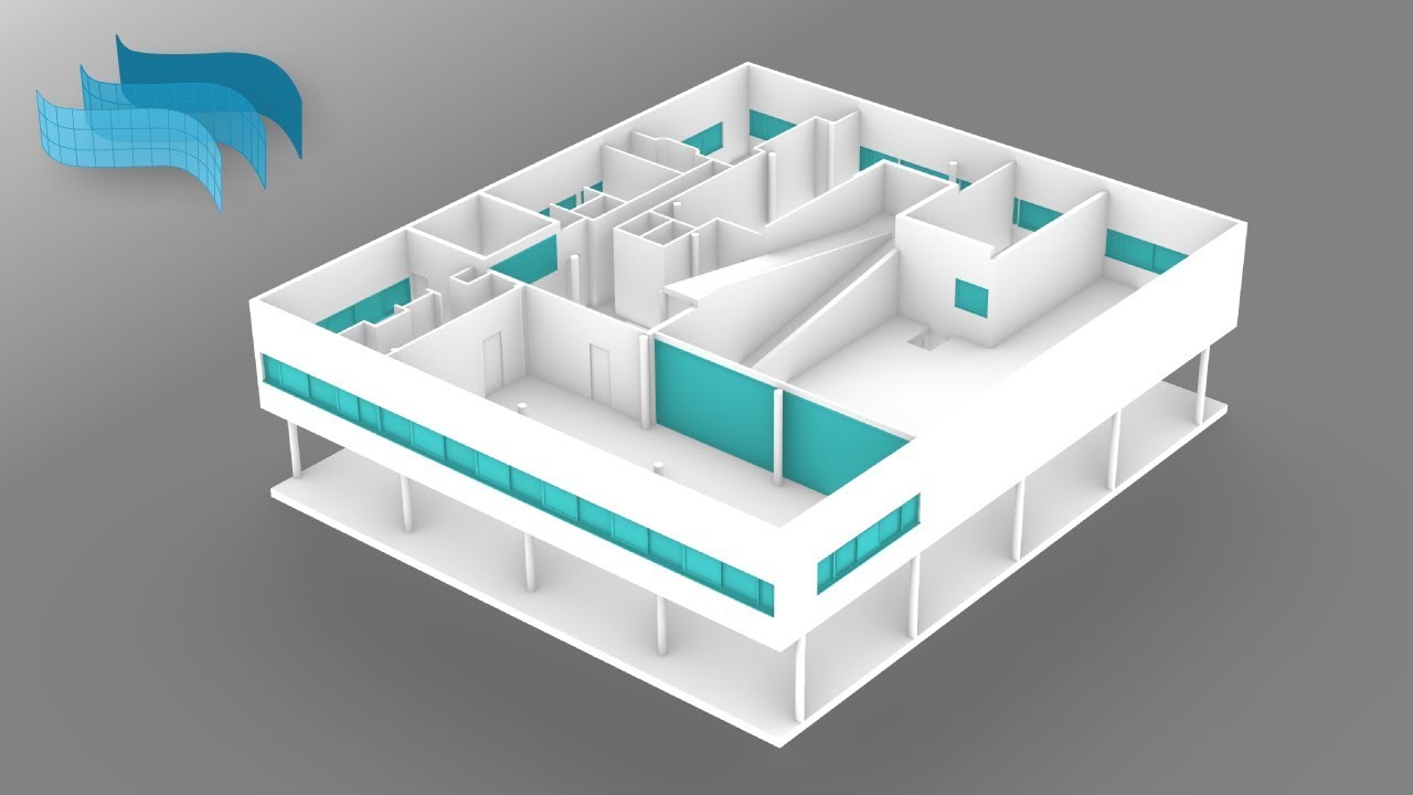 VisualARQ 2 tutorial - 3.6.1 First floor windows - YouTube