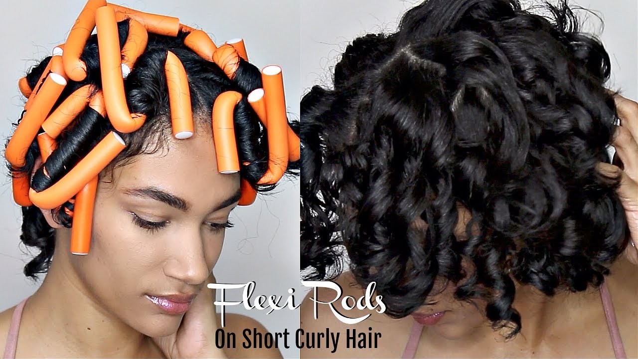 I tried Flexi Rods on Short Natural Hair | Yanely Amadiz - YouTube